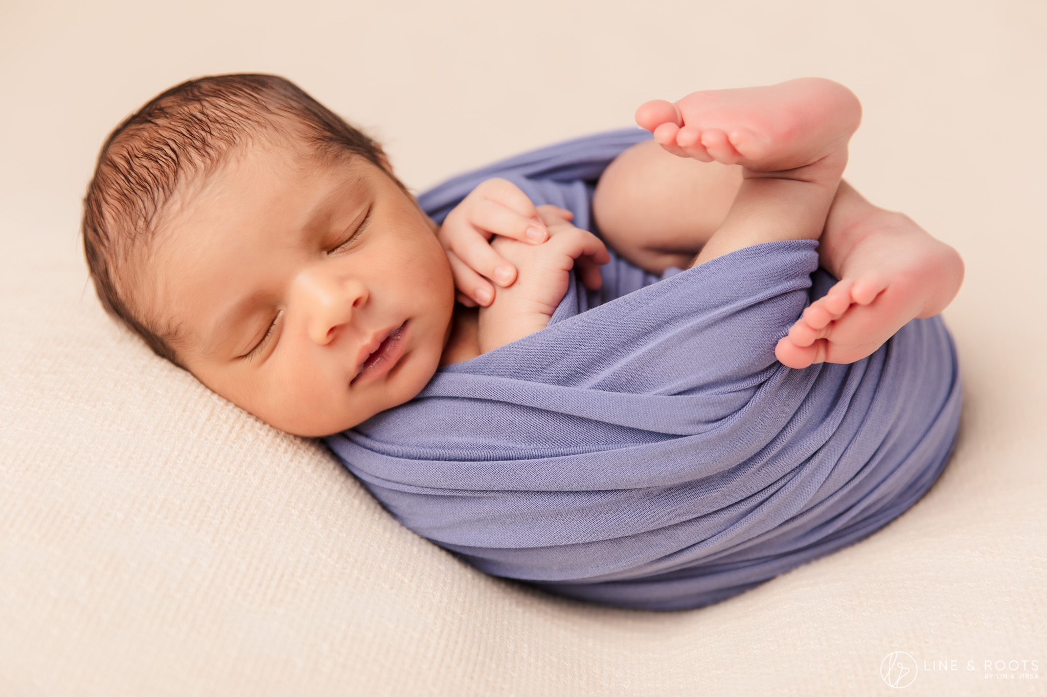 Orange County Newborn Session | Baby Logan | Line and Roots